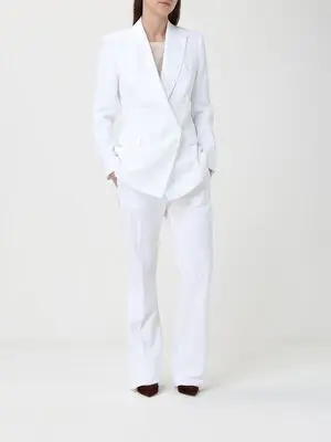 Max Mara Cecina Classic Cotton Trousers - White