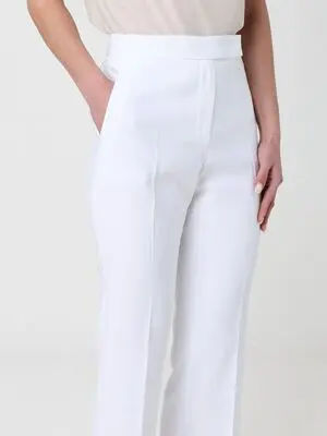 Max Mara Cecina Classic Cotton Trousers - White
