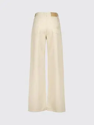 BLAZÉ MILANO Cotton Denim Palazzo Jeans - Beige
