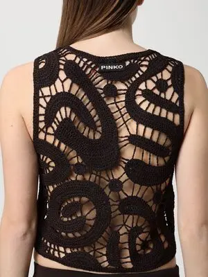 Pinko Crochet Sleeveless Top