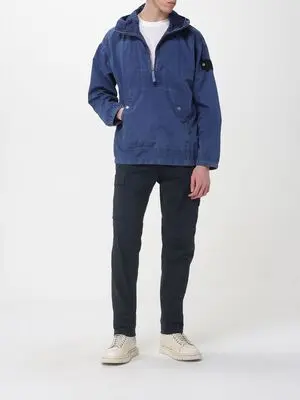 Stone Island Hooded Jacket - Denim