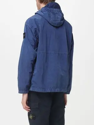 Stone Island Hooded Jacket - Denim
