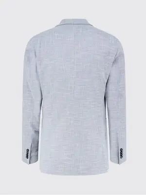 Tagliatore Double Breasted Jacket With Notch Lapels - Blue