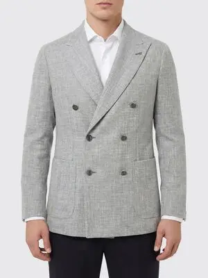 Tagliatore Double Breasted Jacket With Notch Lapels