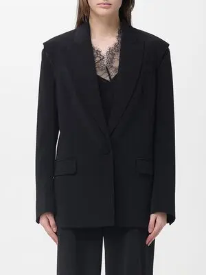 Patrizia Pepe Single Breasted Jacket - Black