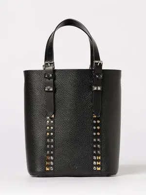 Valentino Garavani Studded Leather Bucket Bag - Black