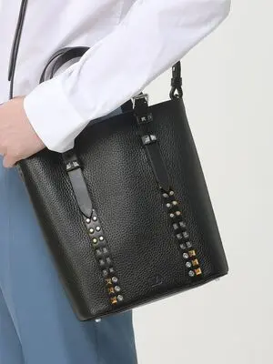 Valentino Garavani Studded Leather Bucket Bag - Black