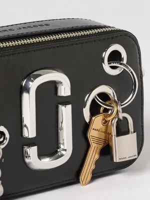 Marc Jacobs Mini Camera Bag With Silver Tone Hardware - Black