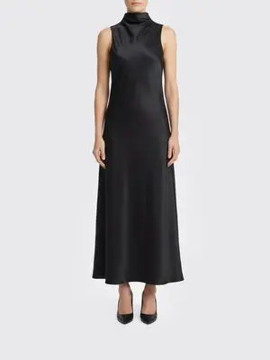 Patrizia Pepe Satin Midi Dress - Black