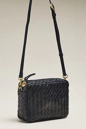 Clare V. Woven Midi Crossbody Bag - Twilight