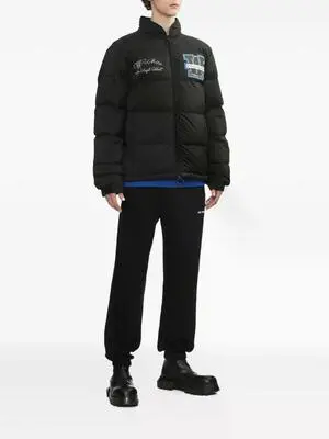 Off-White Chest-appliqué Puffer Jacket