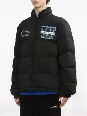 Off-White Chest-appliqué Puffer Jacket