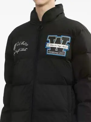 Off-White Chest-appliqué Puffer Jacket