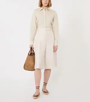 Max Mara Linen Button-down Shirt - Beige