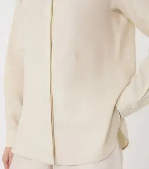 Max Mara Linen Button-down Shirt - Beige