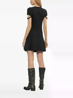 Helmut Lang Cutout Sleeve Top - Black