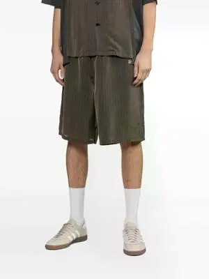 Undercover Pinstripe Shorts With Logo