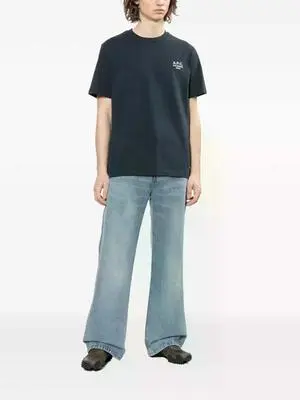 A.p.c. Embroidered Logo T-shirt - Grey
