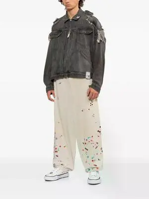 Mihara Yasuhiro Distressed Layered Jacket - Grey