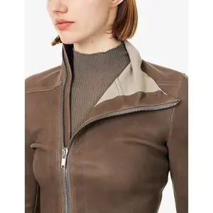 Rick Owens Gary Slim Leather Jacket