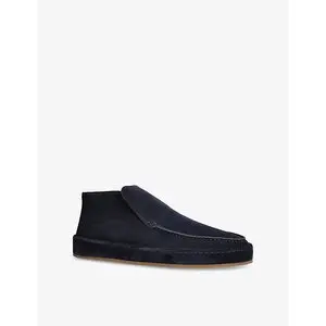 AURELIEN Voyager City Suede Loafers - Navy