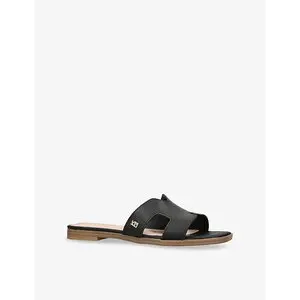 Kurt Geiger Raven Faux-leather Sandals - Black