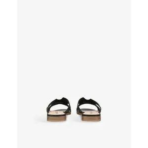 Kurt Geiger Raven Faux-leather Sandals - Black