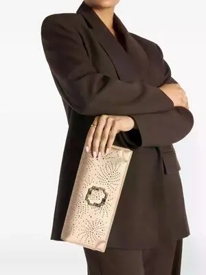 MALONE SOULIERS Vivien Clutch - Neutrals