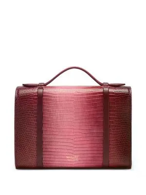 MALONE SOULIERS Embossed Leather Top Handle Bag