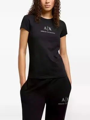 Armani Exchange Logo Embellished T-shirt