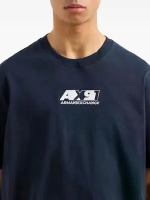 Armani Exchange Logo-embroidered T-shirt
