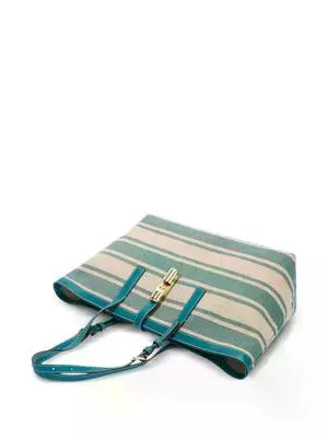 Furla Striped Debby Tote Bag