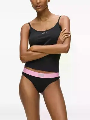 Karl Lagerfeld Logo-waistband Thong