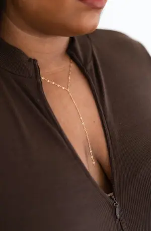 SET & STONES Phoebe Y-necklace - Gold