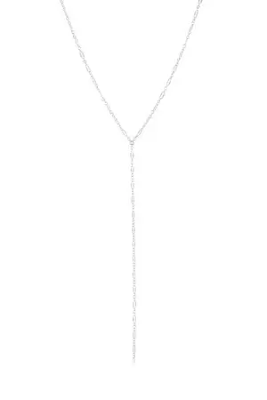 SET & STONES Phoebe Lariat Necklace - Silver