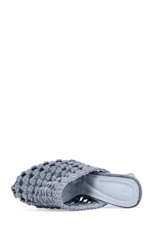 AZALEA WANG Gwendolyn Crochet Wedge Mule