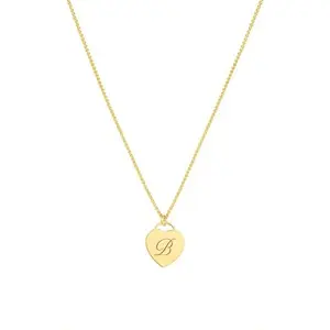 SET & STONES Alice Initial Heart Necklace Gold/a
