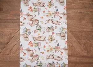 C&F HOME Rooster Farmhouse Reversible Graphic Print Machine Washable Table Runner 14" X 72