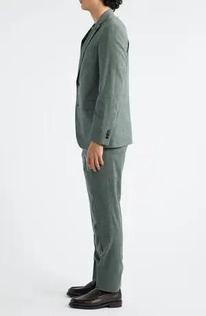 ALLSAINTS Ross Slim Fit Cotton Blend Suit - Olive