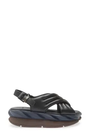 4CCCCEES Platform Slingback Sandals - Black