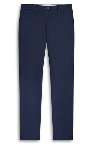 Bugatchi Aerolinen Linen Blend Chinos - Navy