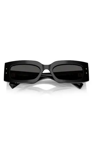 Dolce & Gabbana 55mm Rectangular Sunglasses - Black