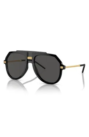 Dolce & Gabbana 50mm Pilot Sunglasses