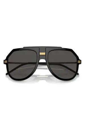 Dolce & Gabbana 50mm Pilot Sunglasses