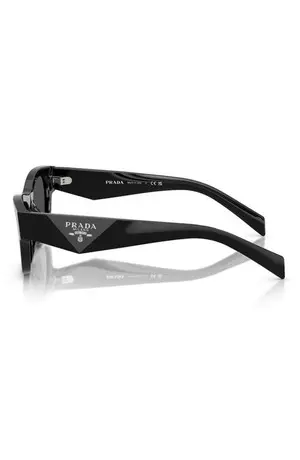 Prada 54mm Butterfly Sunglasses - Black