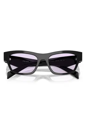 Prada 54mm Butterfly Sunglasses - Violet