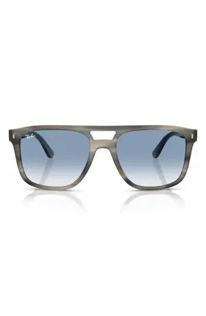Ray-ban 55mm Square Full Rim Sunglasses - Blue Gradient