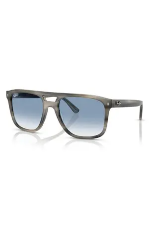 Ray-ban 55mm Square Full Rim Sunglasses - Blue Gradient