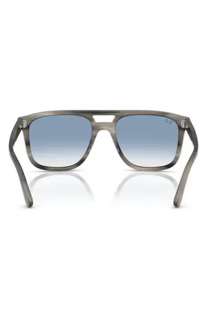 Ray-ban 55mm Square Full Rim Sunglasses - Blue Gradient