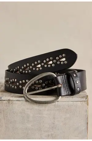 Free People Studded Leather Belt